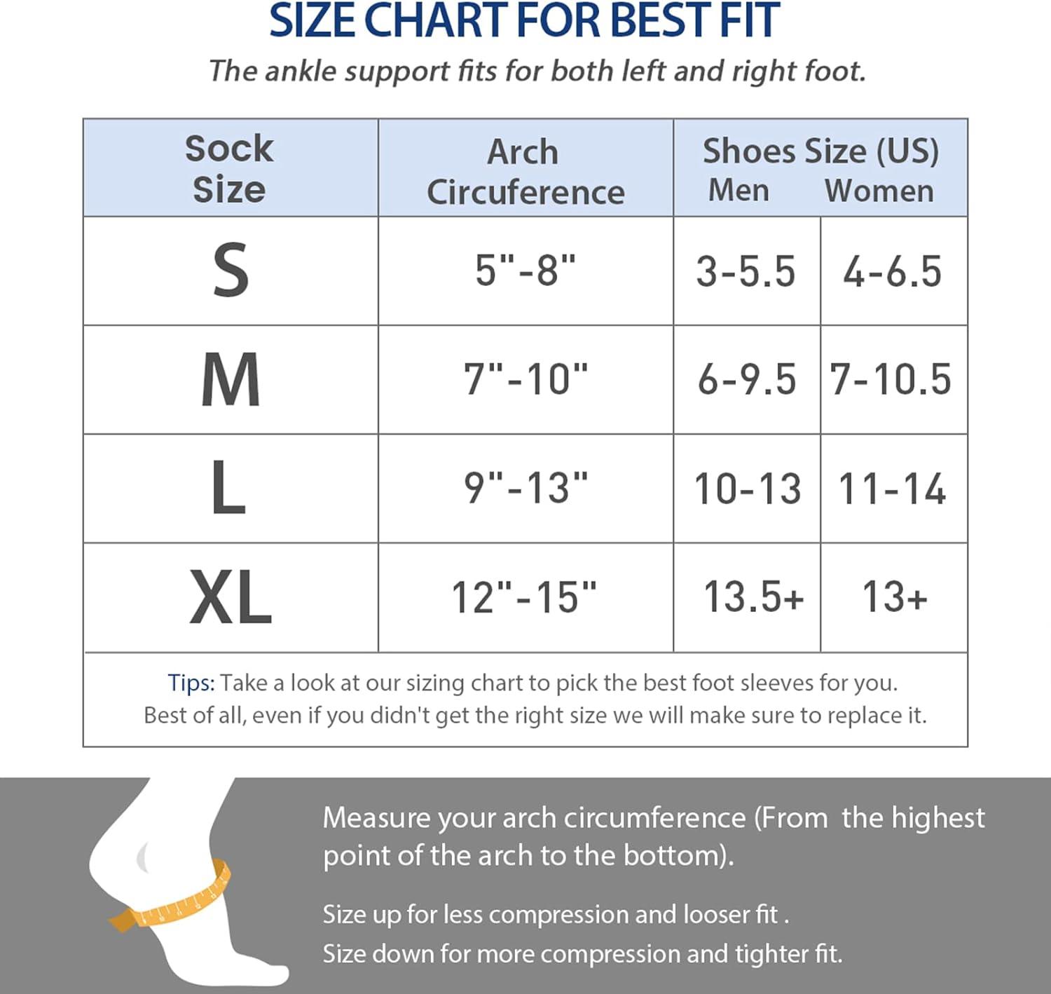 AVIDDA Plantar Fasciitis Support Socks - Compression Foot Sleeves for ...