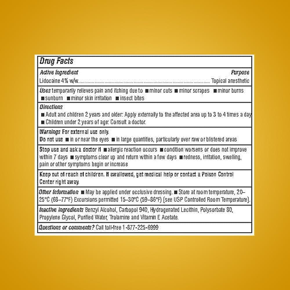 ASPERFLEX Lidocaine Pain Relief Cream 4% - Fast-Acting Numbing Cream ...