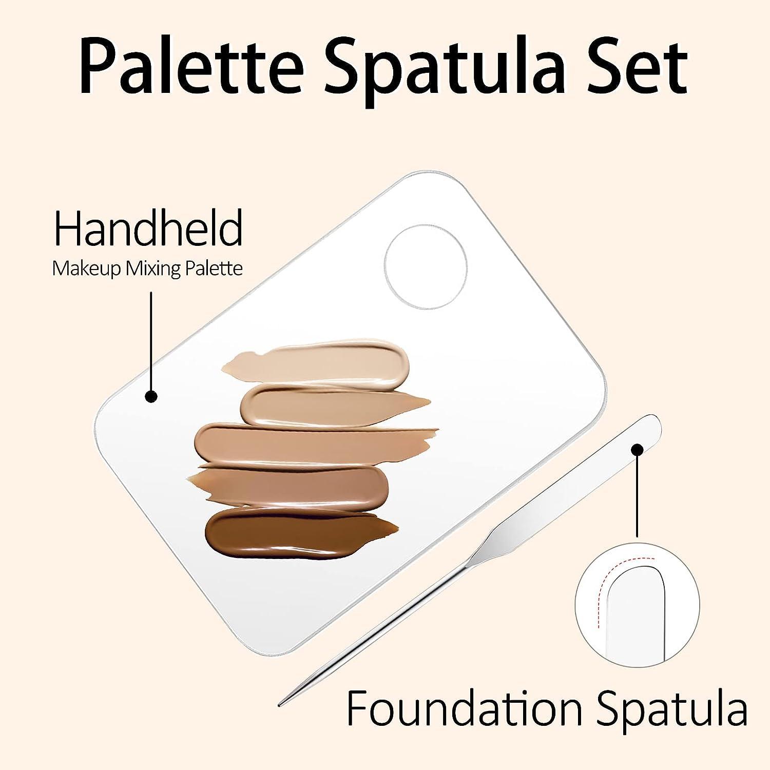 Erinde Korean Makeup Spatula Set - Stainless Steel Foundation Spatula ...