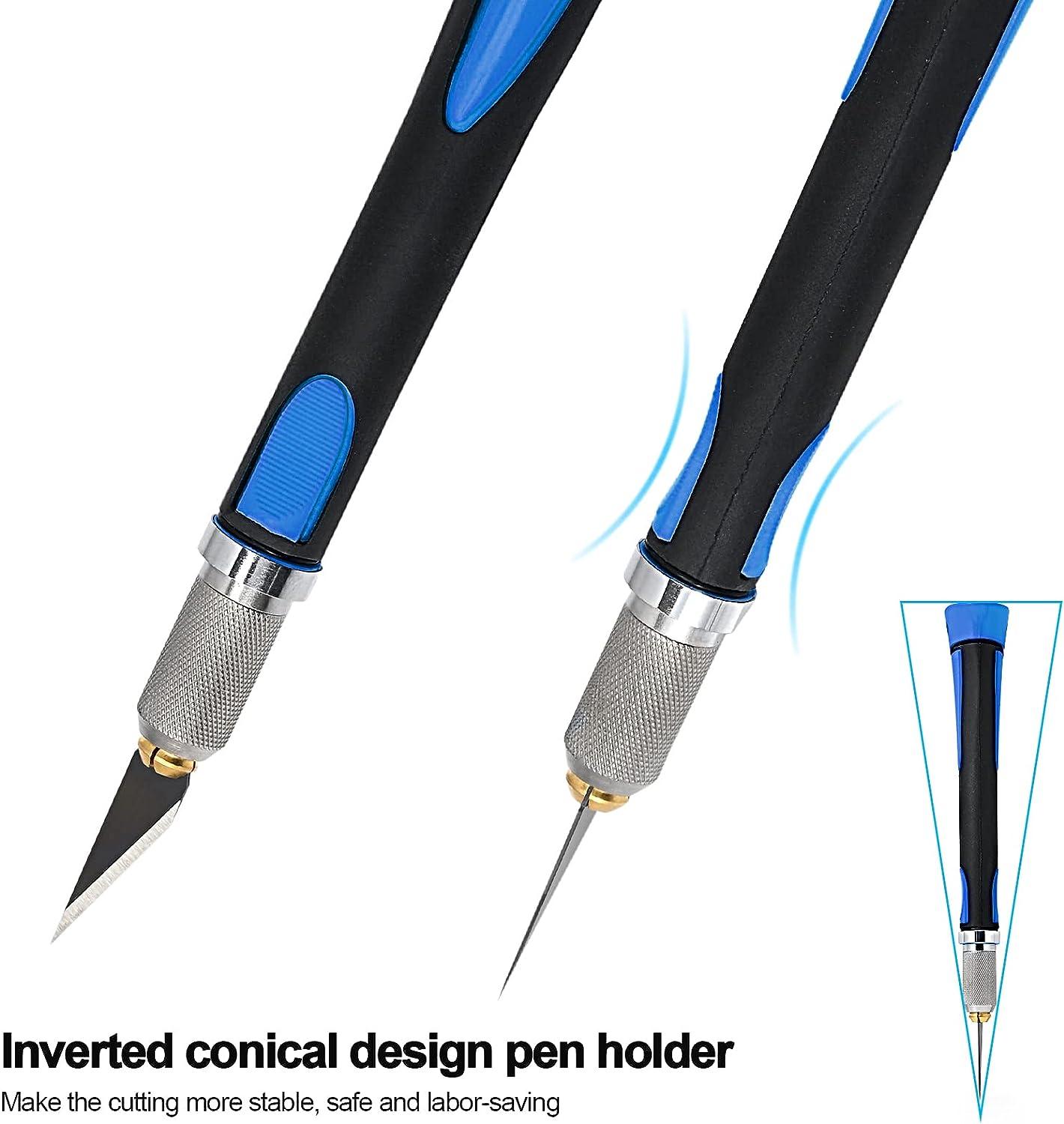 EHDIS Precision Hobby Knife Set Utility Craft Knife Kit with 10PCS ...