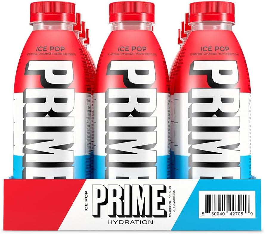 PRIME Hydration Ice Pop Drink 12 x 500ml | Buy Now with Express ...
