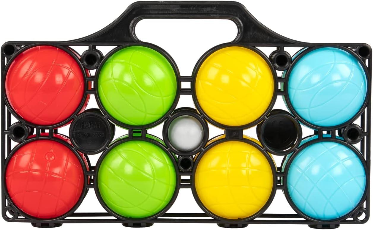 Idna 40409 Boccia Game - 8 Colored Balls Target Ball & Beam | Perfect ...