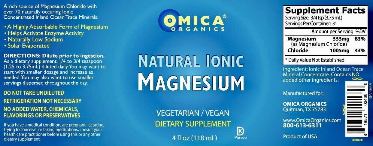 Pure Natural Ionic Magnesium Supplement - Essential Mineral for Better ...