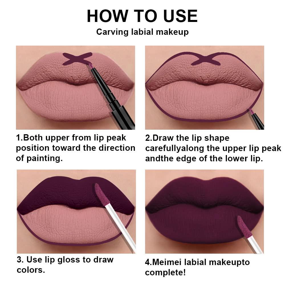 lip makeup steps