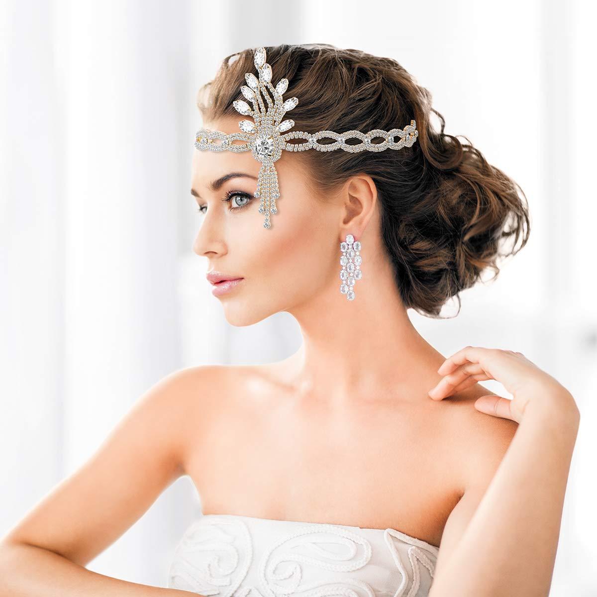 1920s Vintage Headdress for Women | Crystal Hairband & Headpiece Set ...