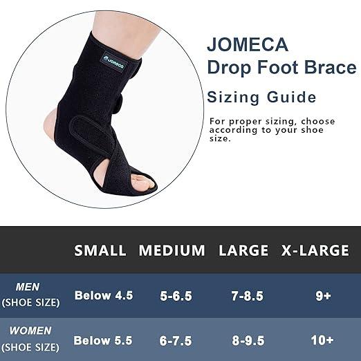 Drop Foot Brace Built-in Forefoot Support Plate AFO Foot Drop Brace for ...