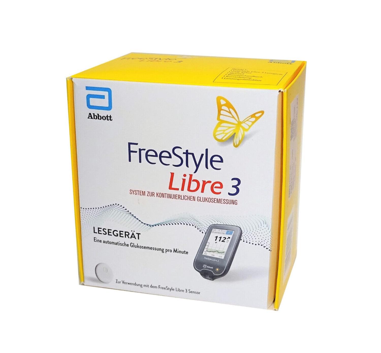 FreeStyle Libre 3 Diabetes Reader - mg/dL Blood Glucose Meter with ...
