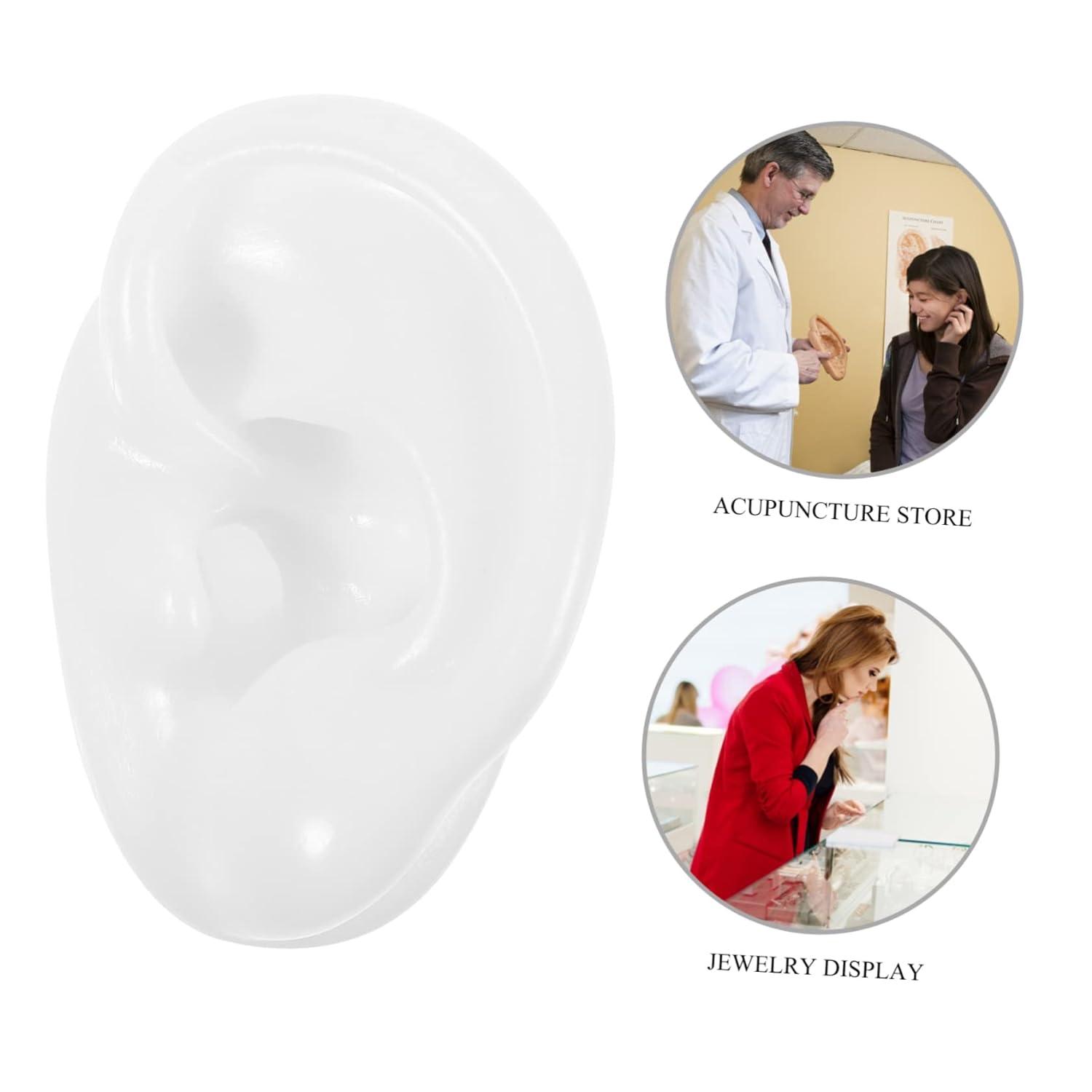 ASMR Ear Piercing Kit - 1 Pair Silicone Ear Mold Display with Auditory ...