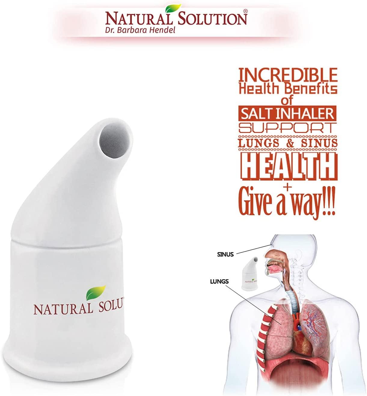 Natural Solution Ceramic Salt Inhaler with 2 Himalayan Pink Salt ...