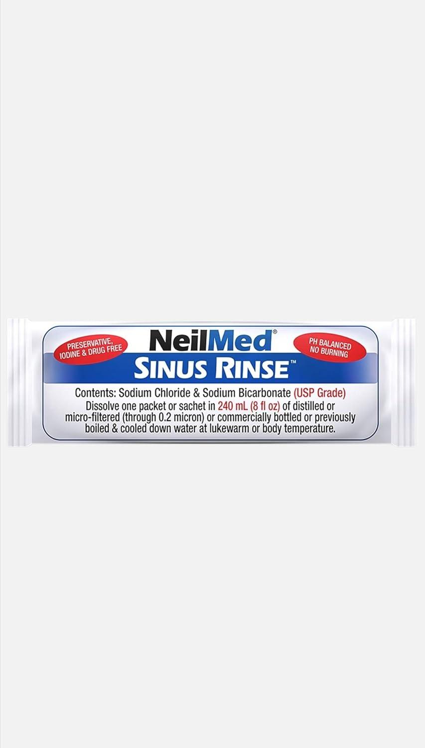 Lavador Nasal Sinus Rinse Kit C/60 Sobres Premezclados (240 mL)