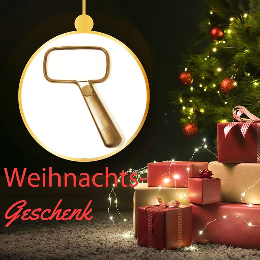 EasY Magnifier Large Magnifying Glass 2X with LED Light Light Up Hand ...