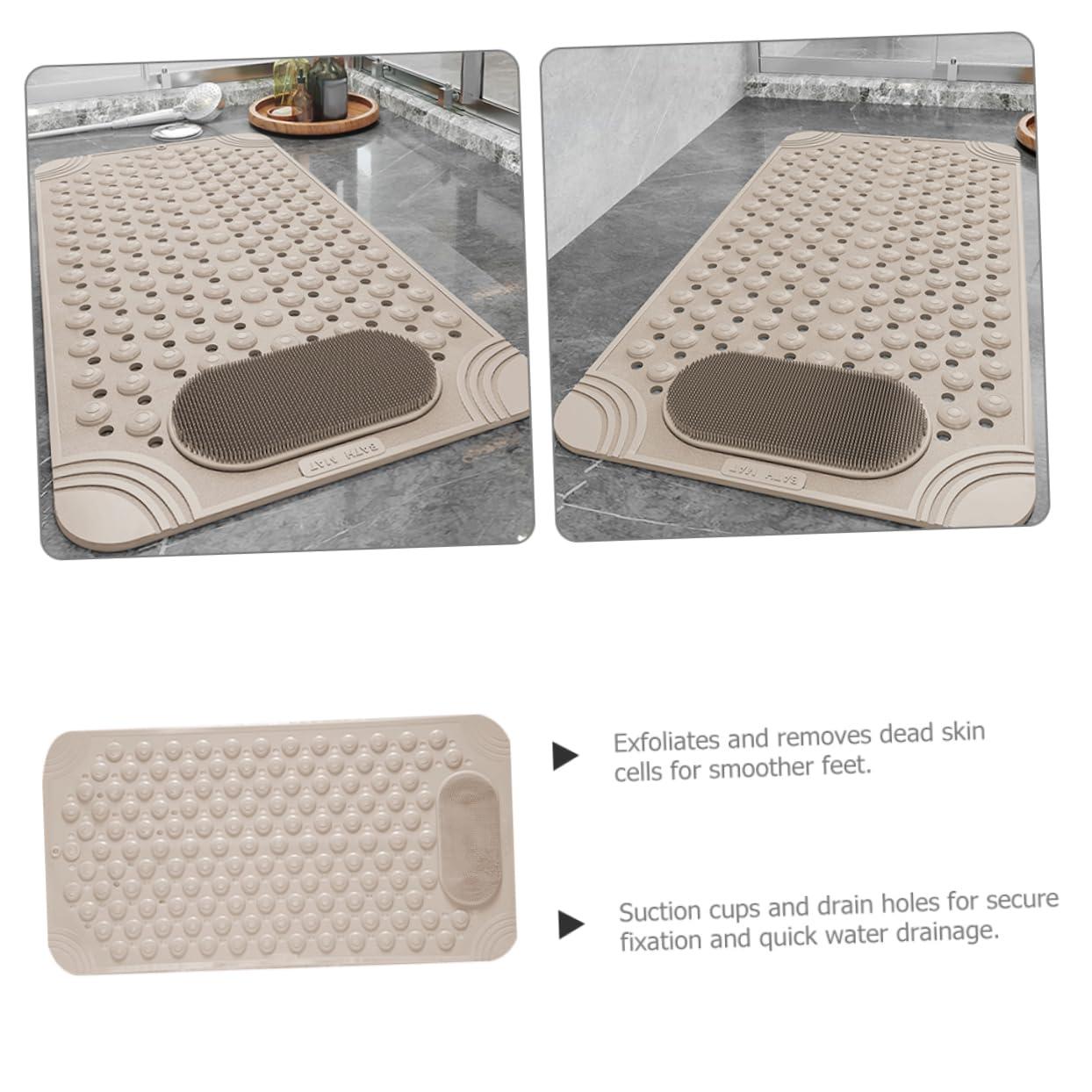 UKcooco Foot Scrubbing Mat Ultimate Shower Foot Massage & Cleaner with ...
