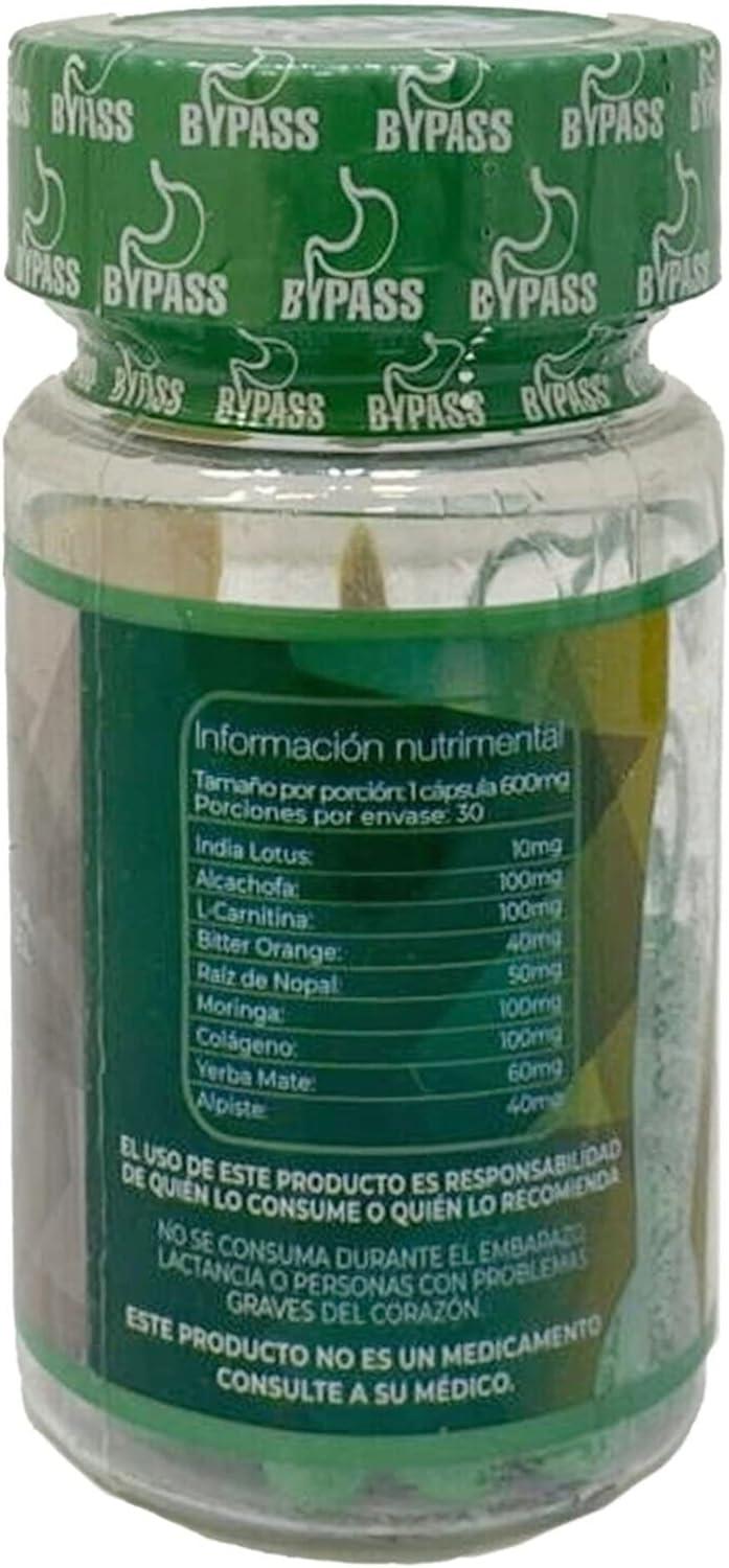 Bypass Premium Bottle - 30 Capsules for Curbing Appetite All Day Long ...