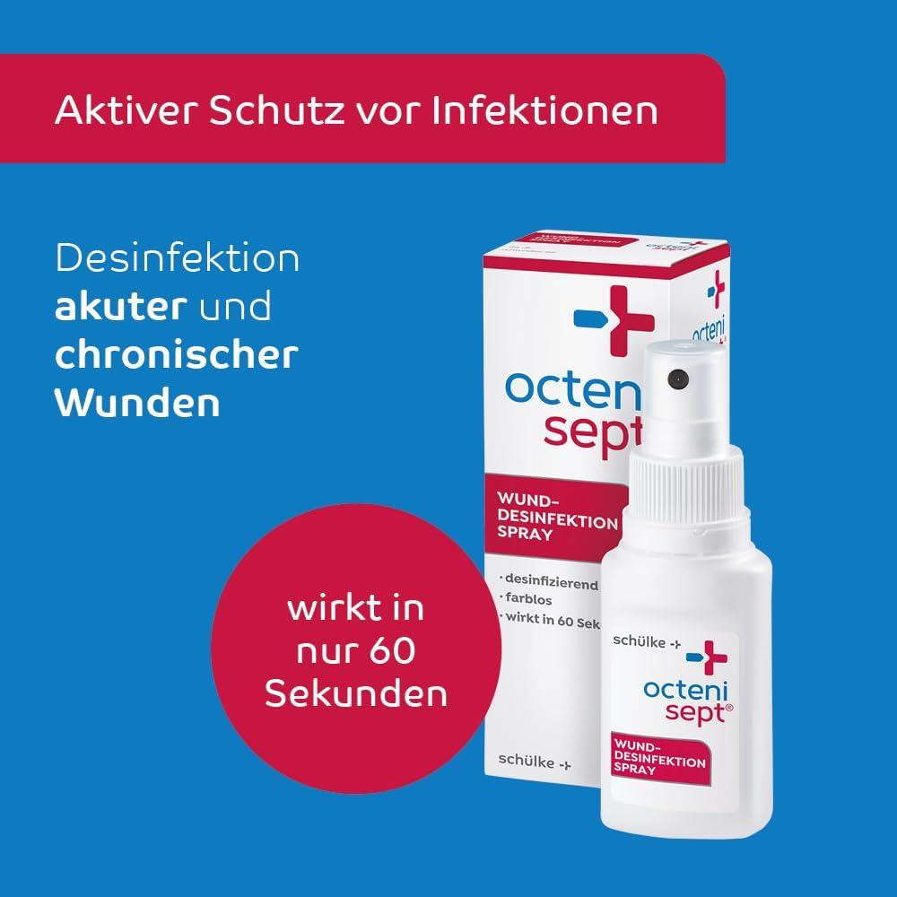 Octenisept Wound Disinfection Spray - Pain-Free Antiseptic for Acute ...