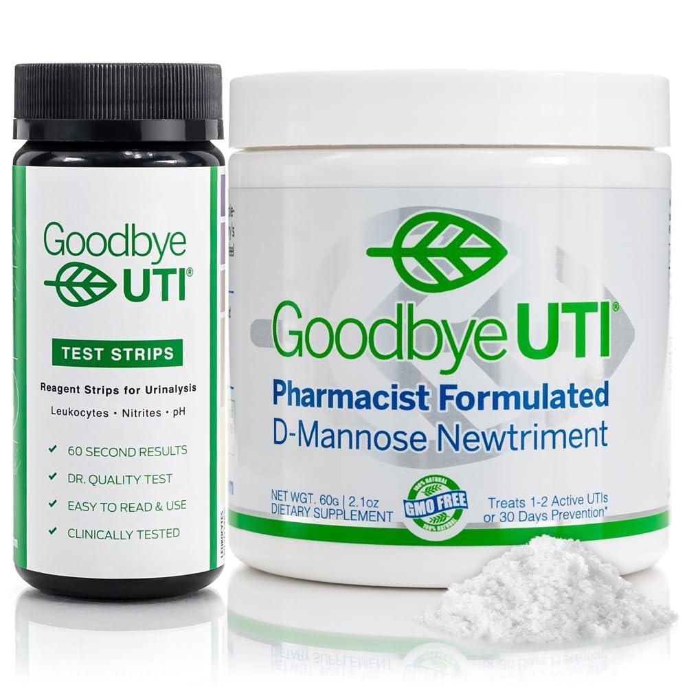 UTI Test & Treat Kit: 50 Color-Coded Strips + 30 Servings Premium D ...