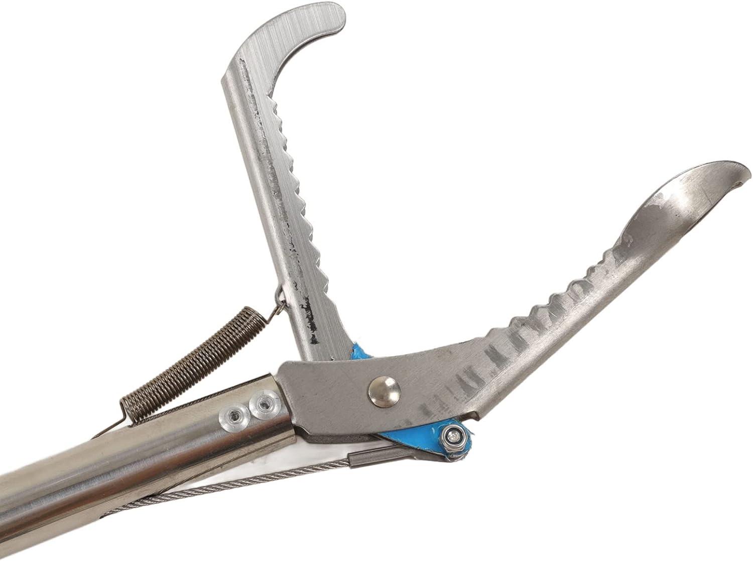 Mumusuki Stainless Steel Snake Tongs - Foldable Self-Lockable Grabbing ...