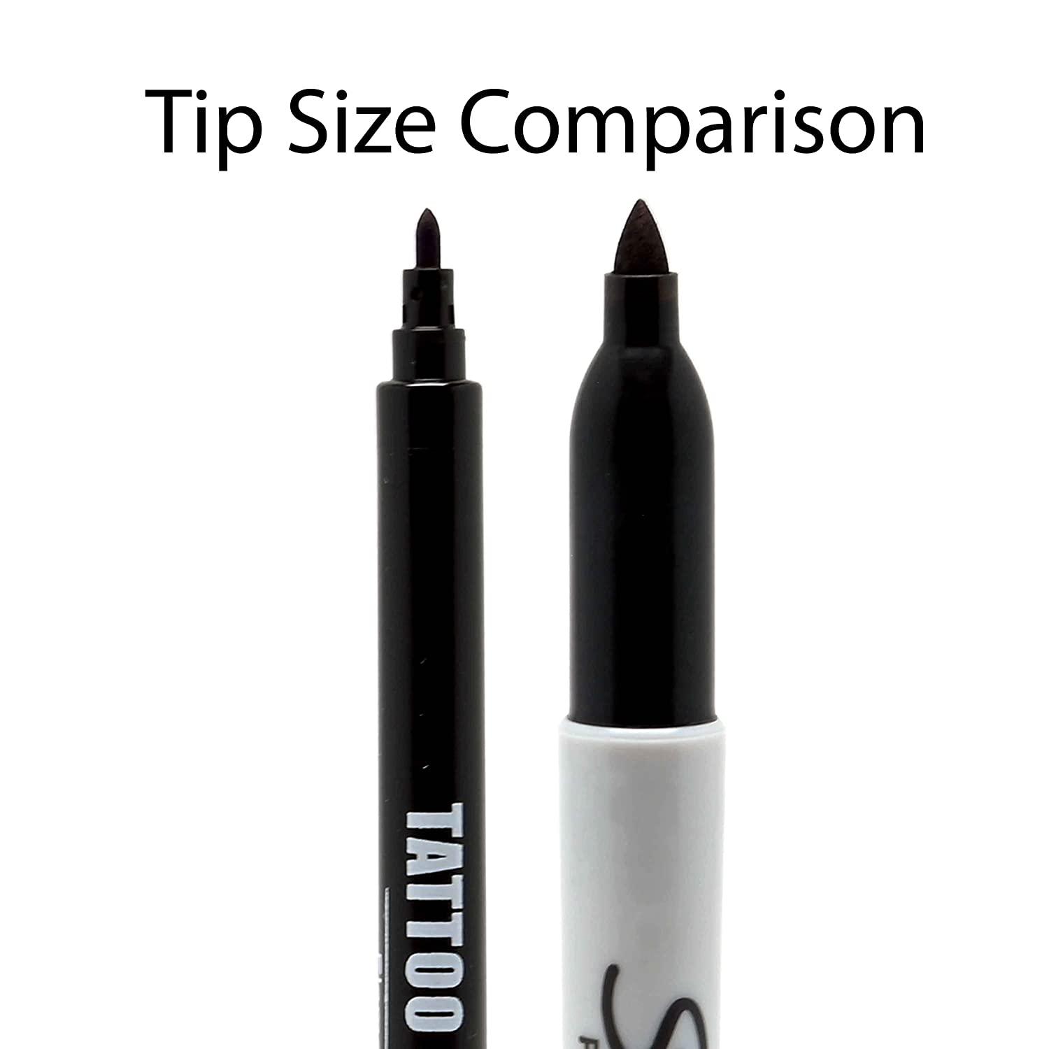 Element Tattoo Supply Purple Disposable Bold Tip Scribe Skin Markers (5 ...