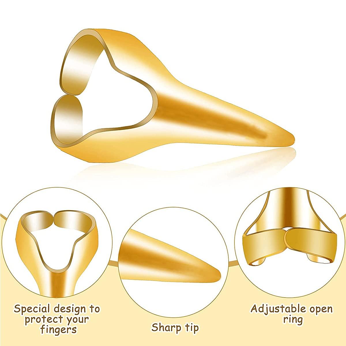 30-Piece Hair Parting Tool Finger Rings for Easy Braiding - Pinky Hair ...