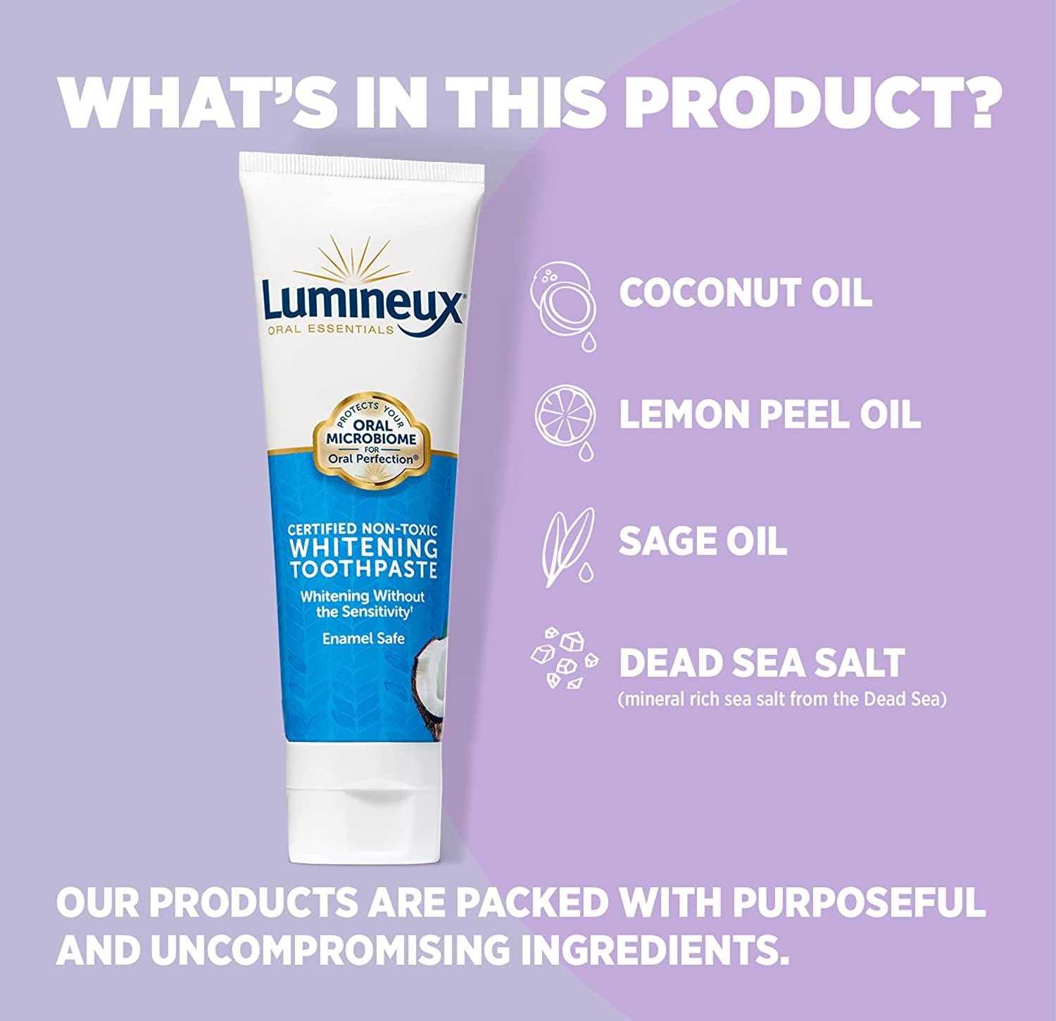 Lumineux Whitening Toothpaste - Medically Developed, 3.75 oz (99.2 g ...