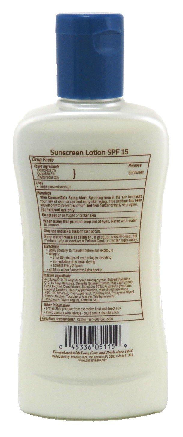 Panama Jack SPF 15 Sunscreen Lotion 6oz (177ml) - 3 Pack | Buy Now with ...