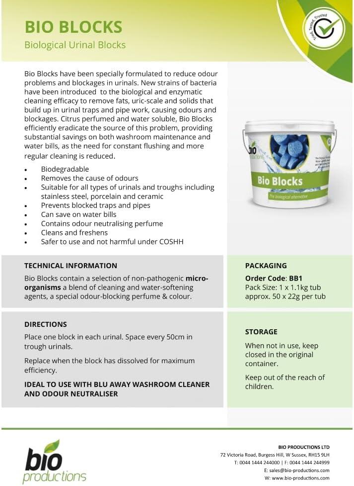 Eco & Biological Toss Urinal Block 1.1 Kgs - Bio Productions BIO BLOCK ...