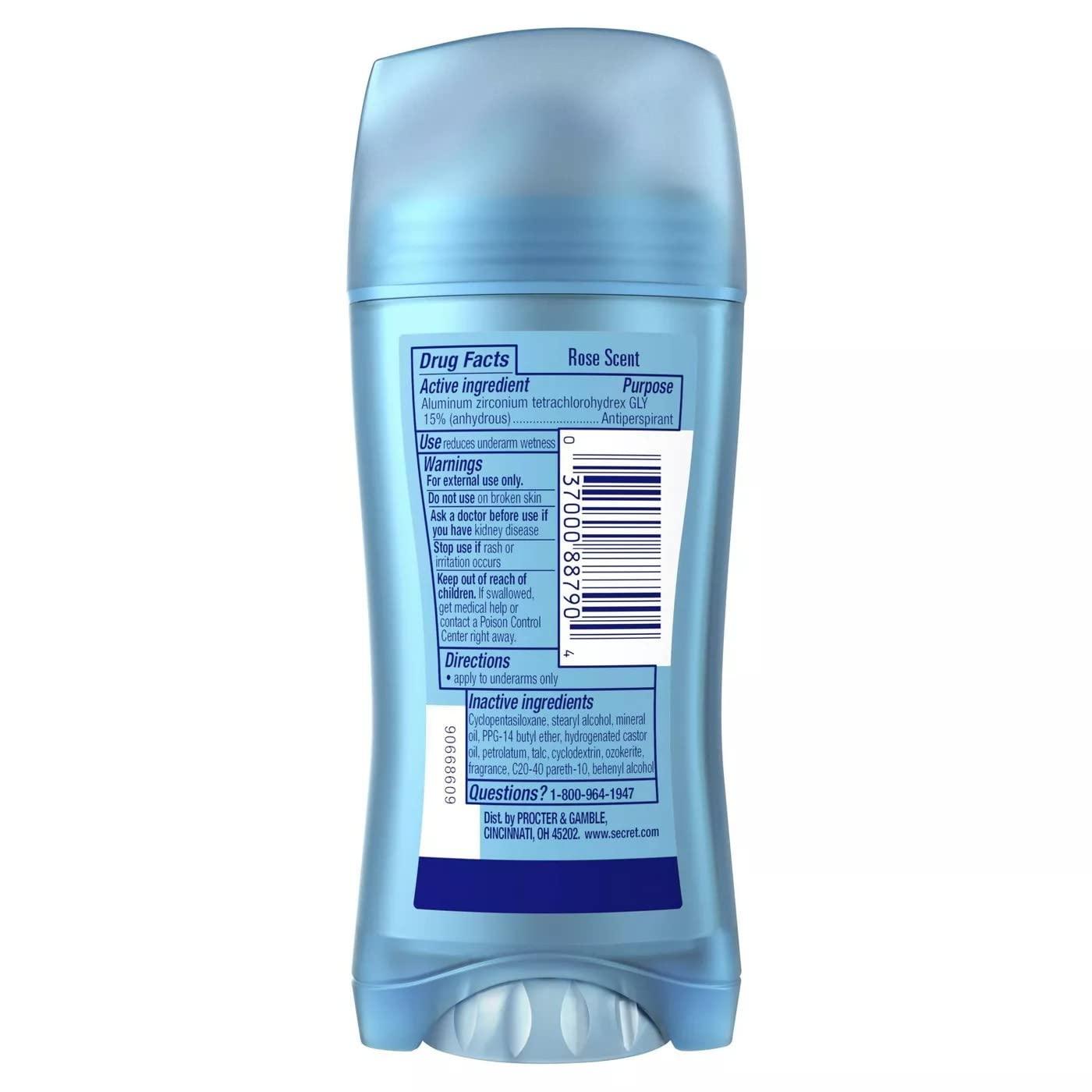 Secret Paris Romantic Rose Antiperspirant Deodorant 2.6 Oz (Pack of 2 ...