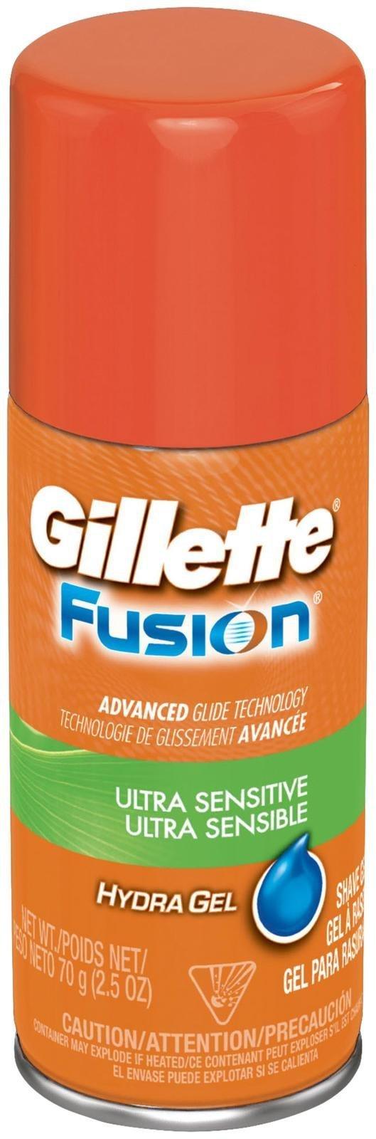 Buy Gillette Fusion Hydra Gel Ultra Sensitive Shave Gel - 2.5 oz ...