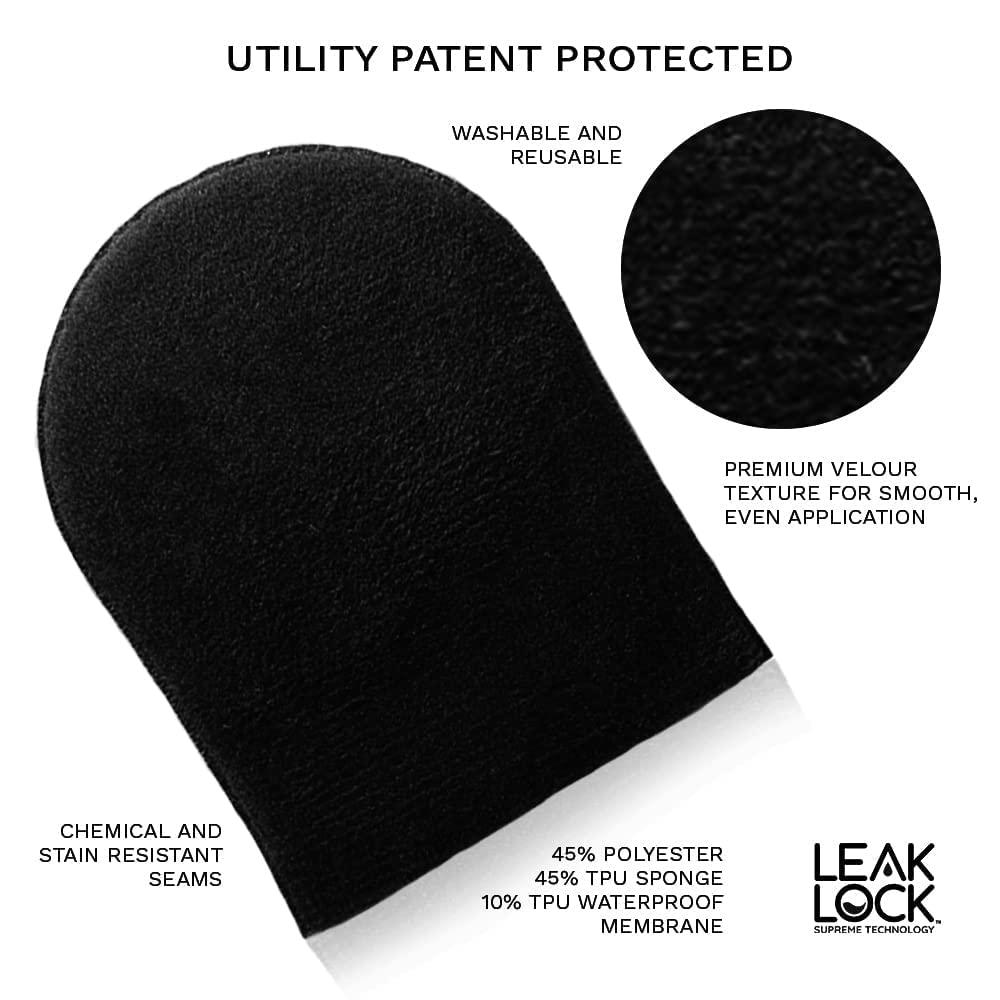 Leak Lock Supreme Technology Premium Self-Tanning Mitt 3pc Kit - Streak ...