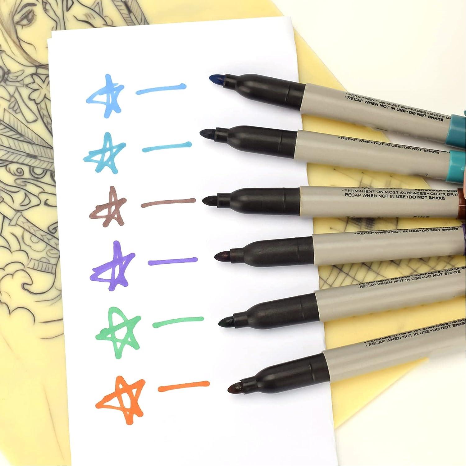 12 Colors Tattoo Marking Pen Set - Temporary Body Markers for Piercing ...