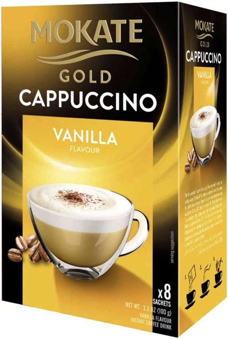 Mokate Gold Cappuccino Vanilla Flavour 6 boxes x 8 sachets | Buy Now with Express International ...