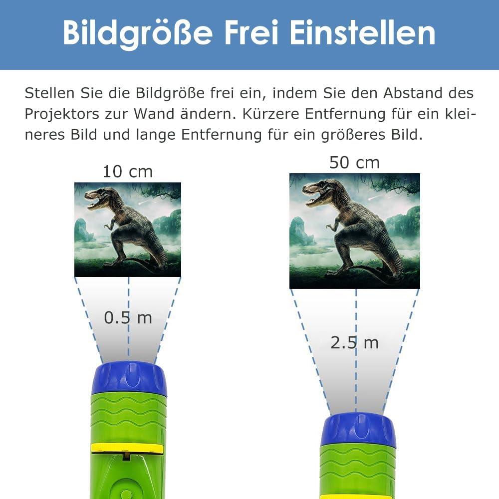 PUP Go Children's Dinosaur Projector Flashlight - 24 Images Educational ...