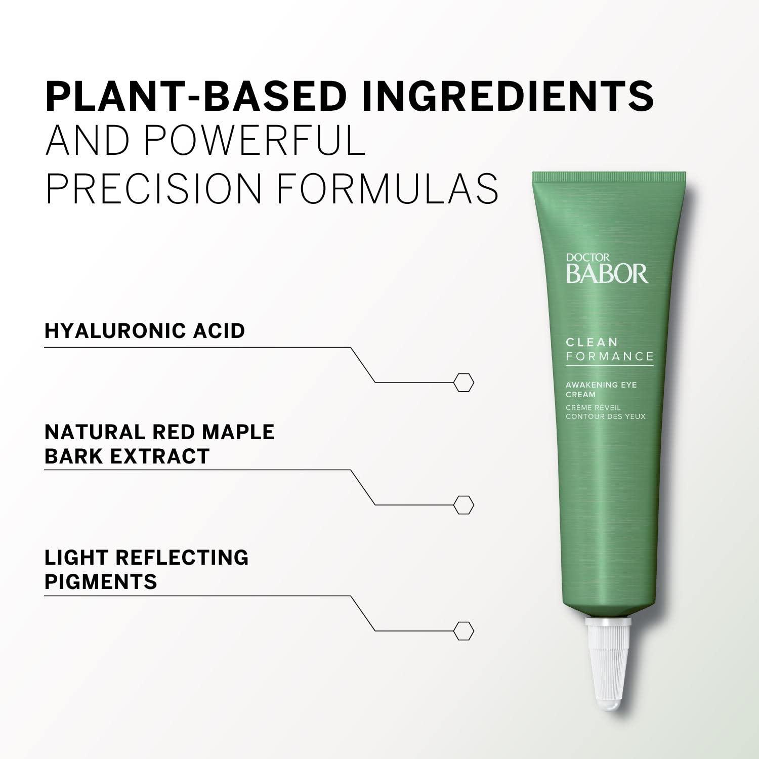 BABOR Cleanformance Awakening Eye Cream with Hyaluronic Acid - Dark ...