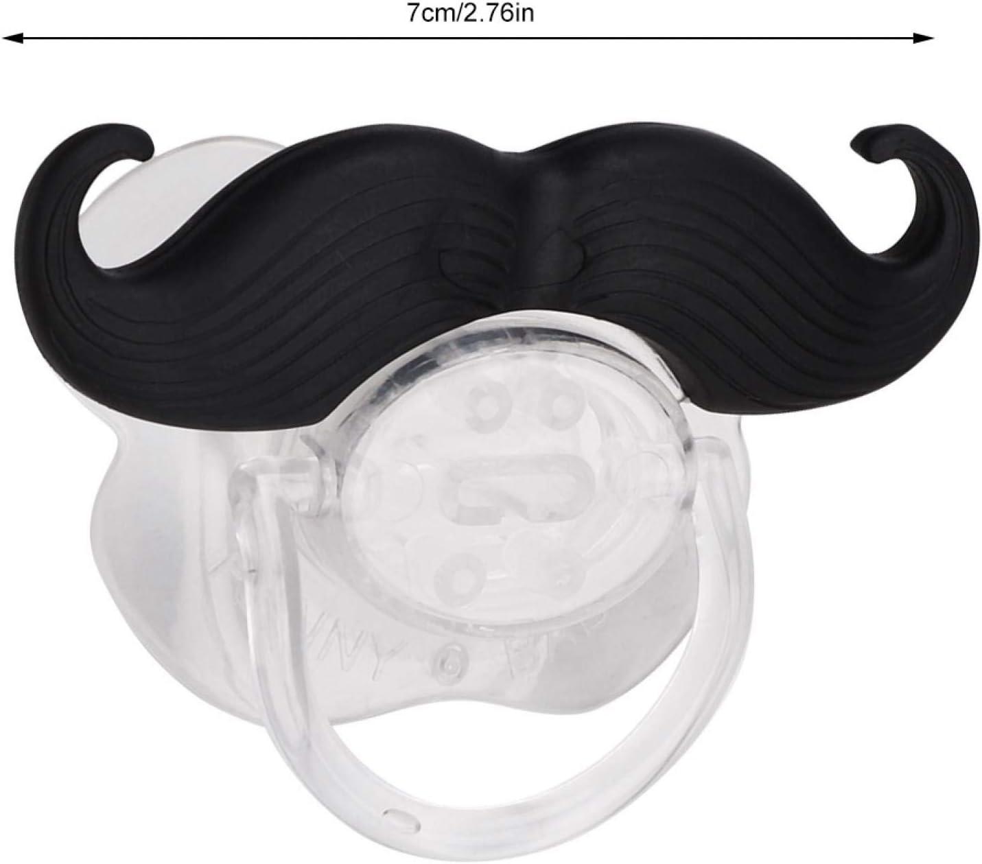 Silicone Baby Funny Pacifier with Cute Beard Design - Food Grade ...
