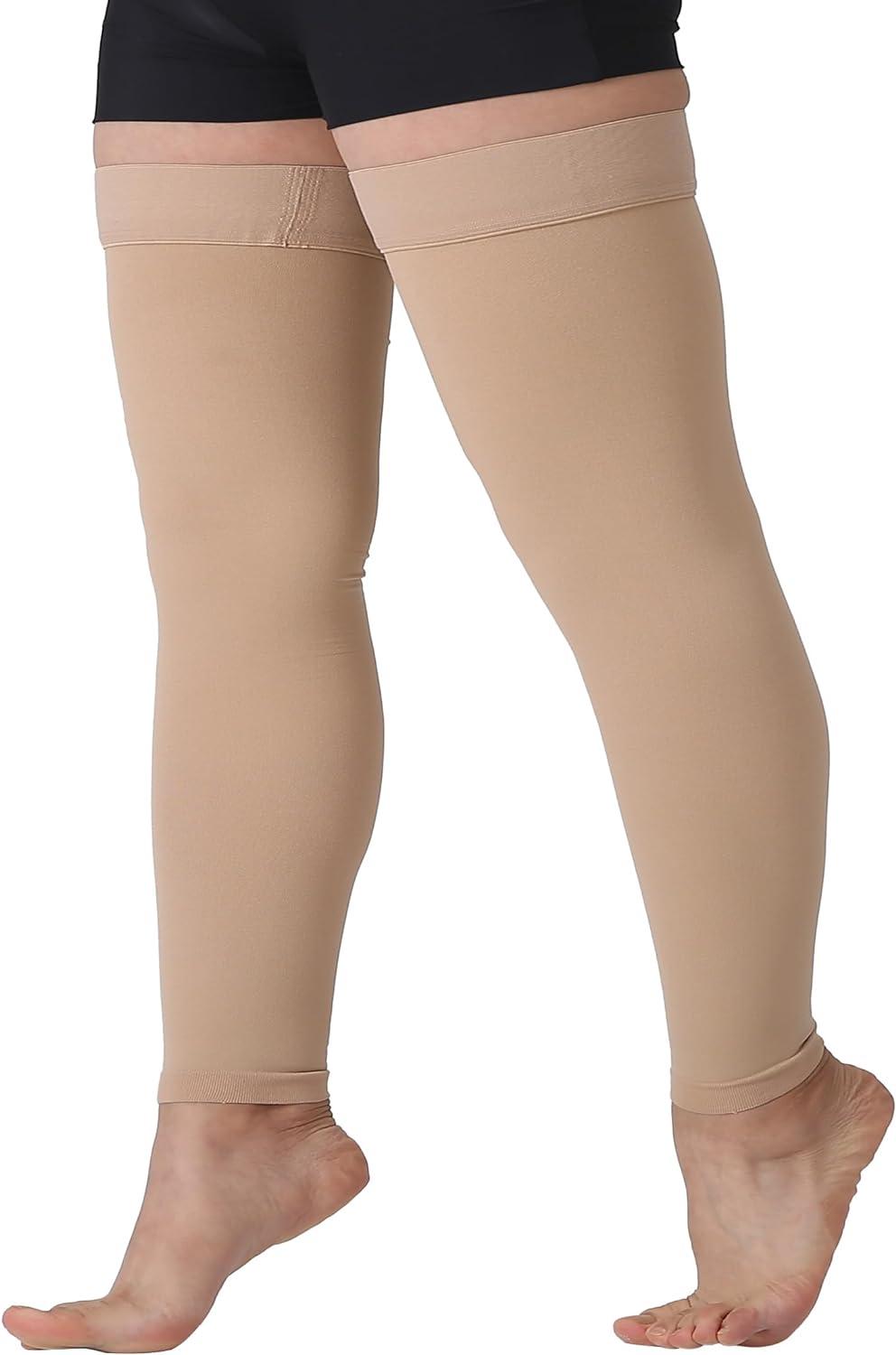 TOFLY Thigh High Compression Stockings - Firm Support 20-30 mmHg ...