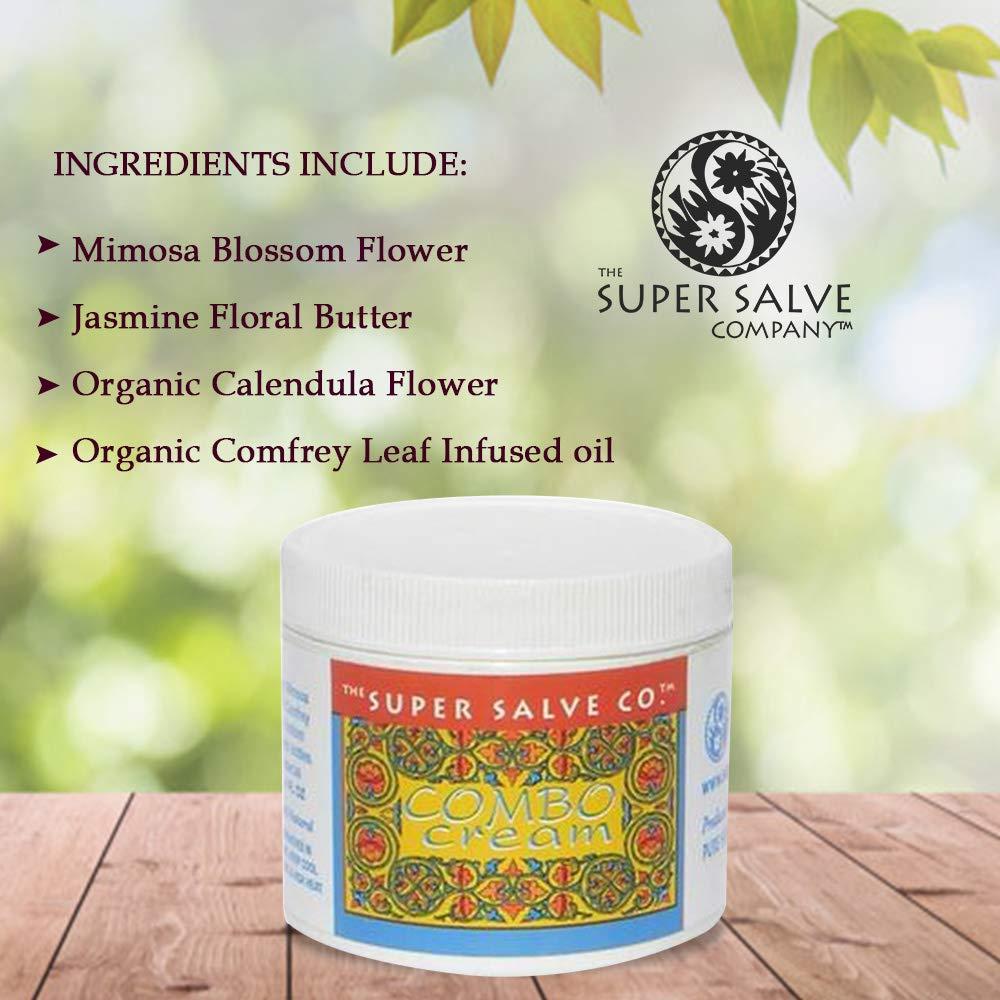 Super Salve Co. Combo Cream: 100% Natural Herbal Skin Care with Jasmine ...