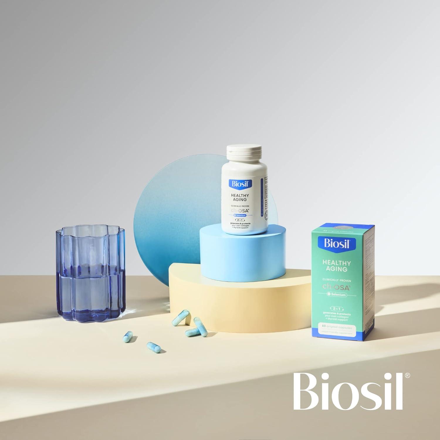 Biosil Healthy Aging Capsules - Beauty, Vitality & Thyroid Support - 60 ...