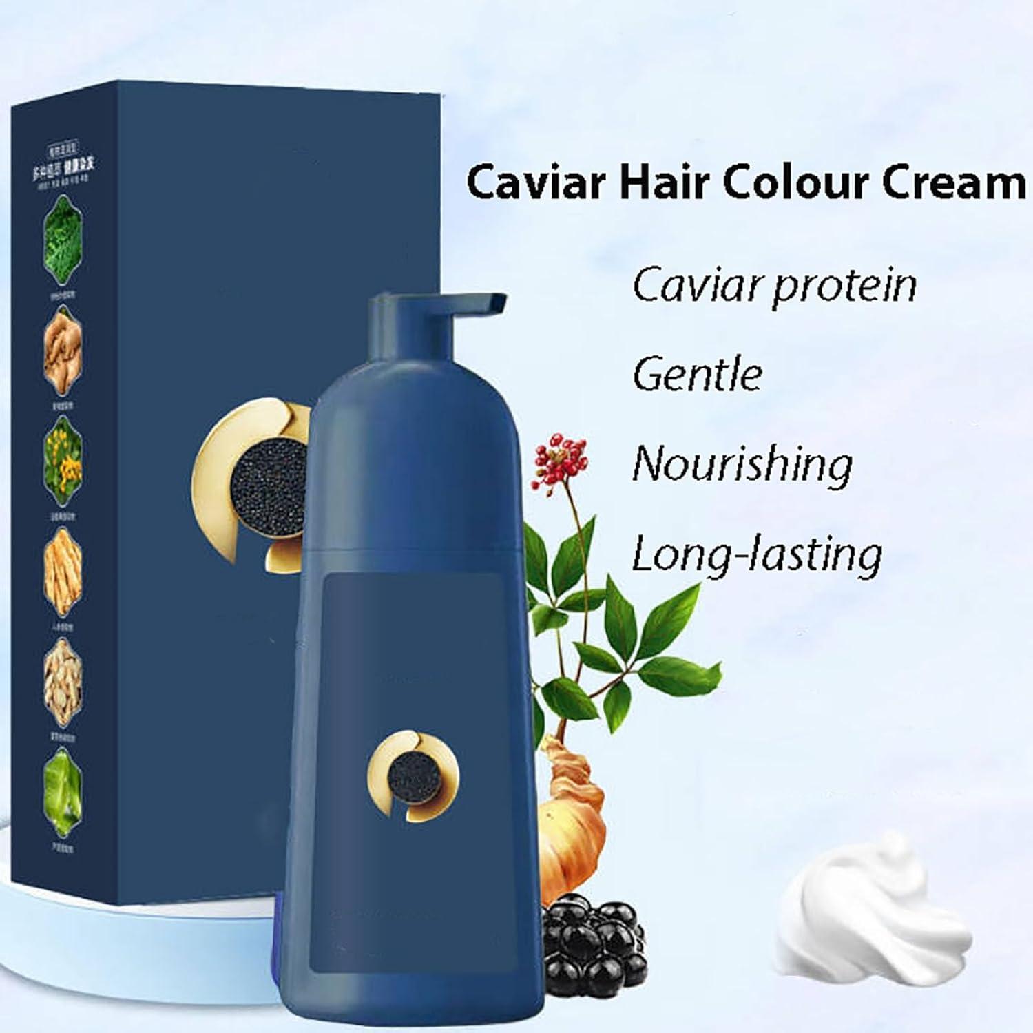 Zhihuashi Plant-Based Hair Coloring Cream | Caviar Hair Color for Gray ...