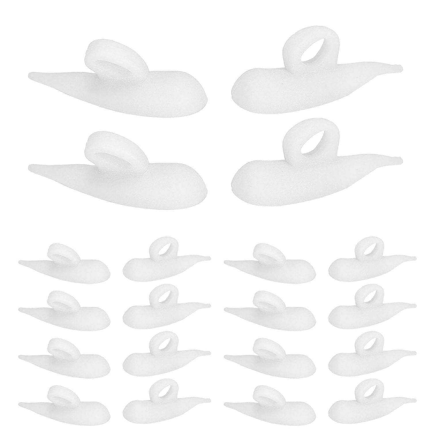 Hammer Toe Cushions Pad SEBS Corrector - 10 Pairs White Toe Separator ...