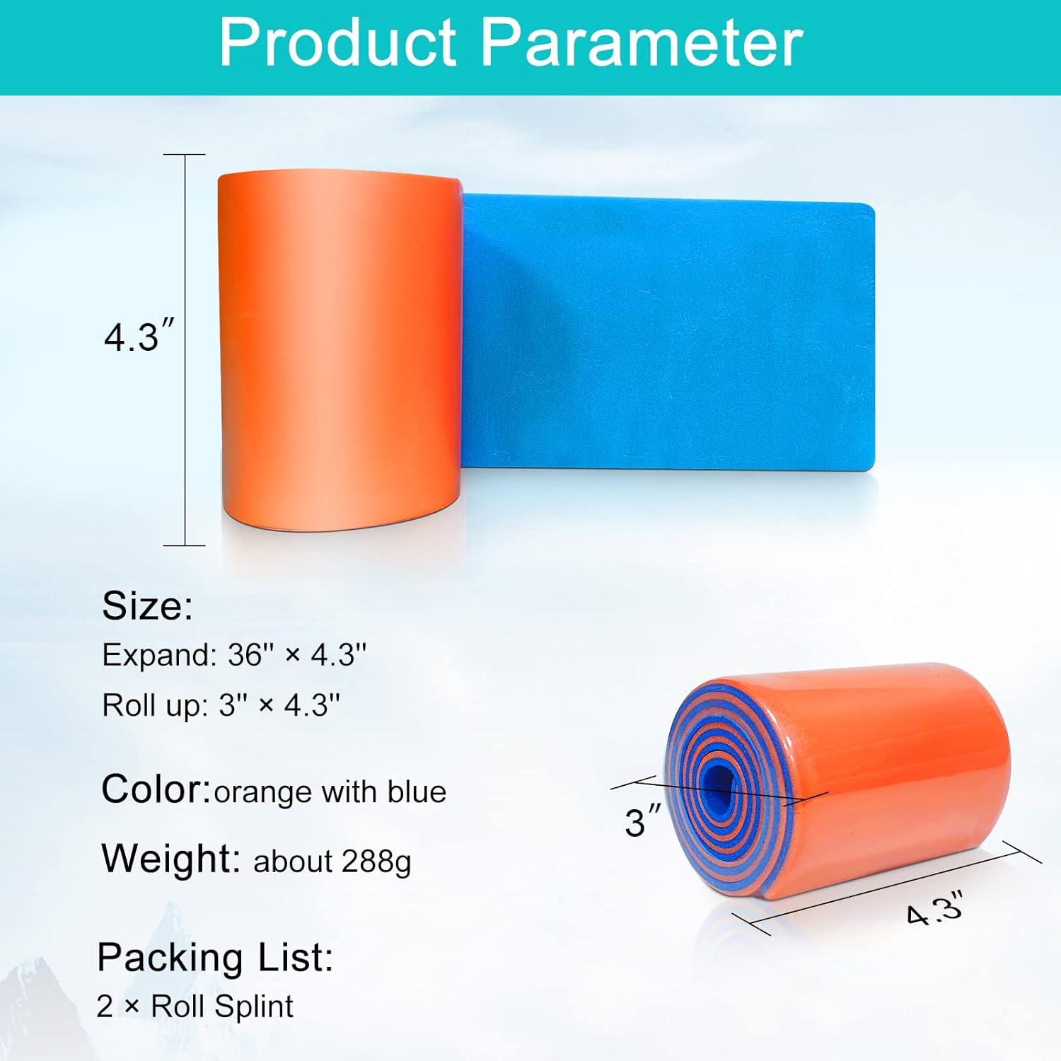 2 PACK Universal Aluminum Roll Splint - 36 INCH 2PCS | Medical Polymer ...