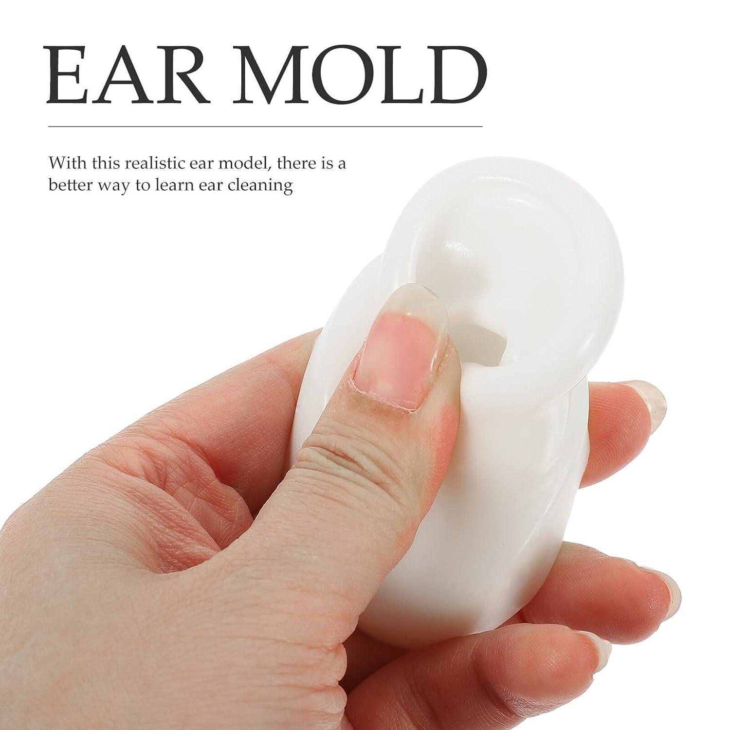 Mikikit Silicone Ear Model Set - Simulation Human Ear for Piercing ...