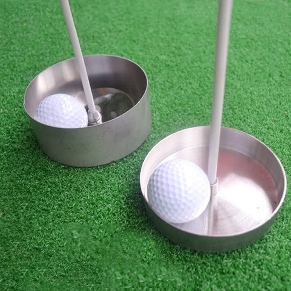 EKDJKK Mini Golf Flagstick with Stainless Steel Cup - Yard Training ...