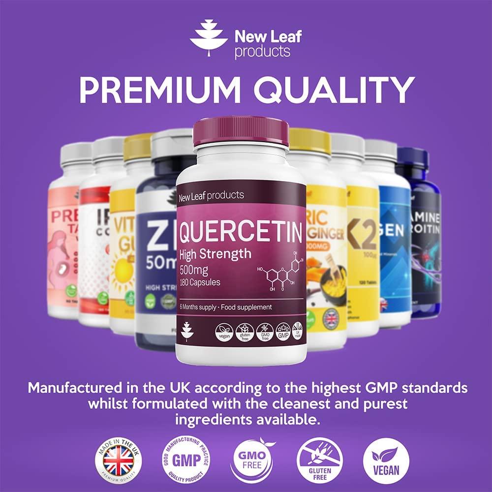Quercetin 500mg High Strength Antioxidant Supplement - 6 Months Supply ...