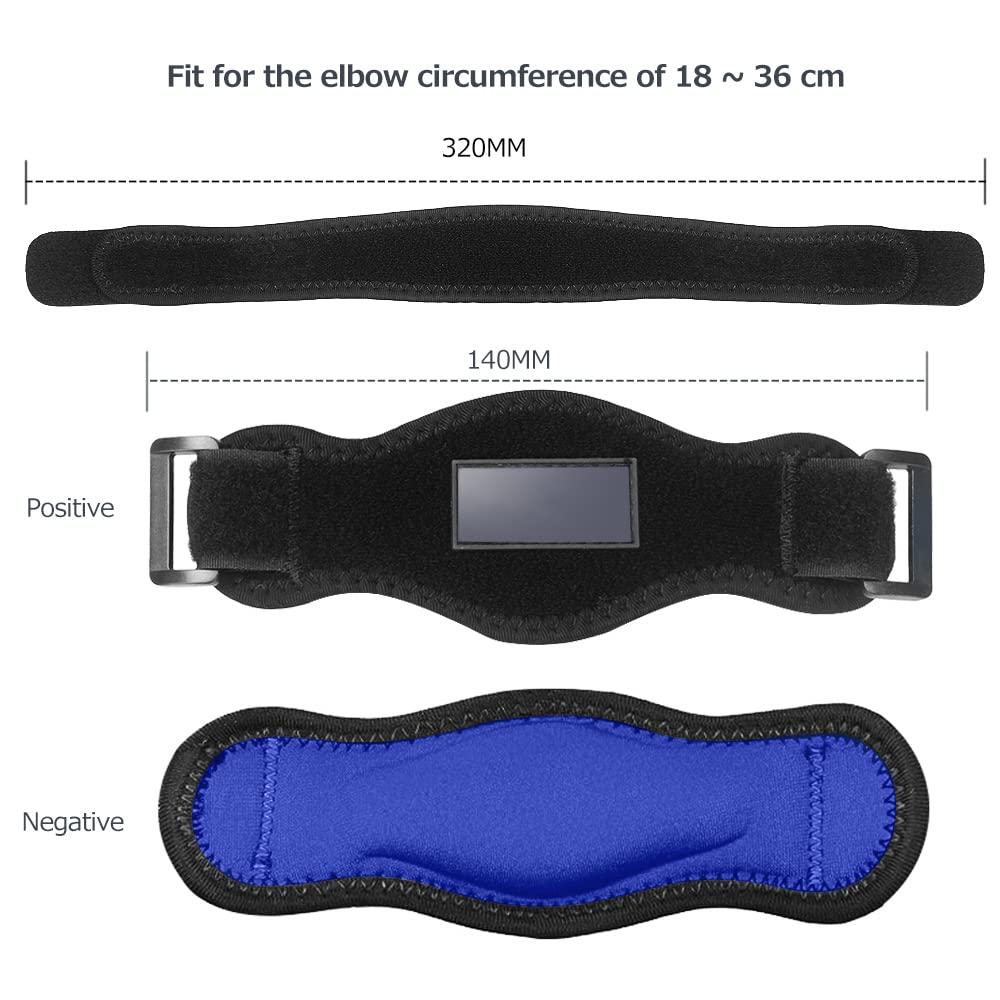 2 Pack Elbow Brace with Compression Pad for Men and Women - Navy Blue ...