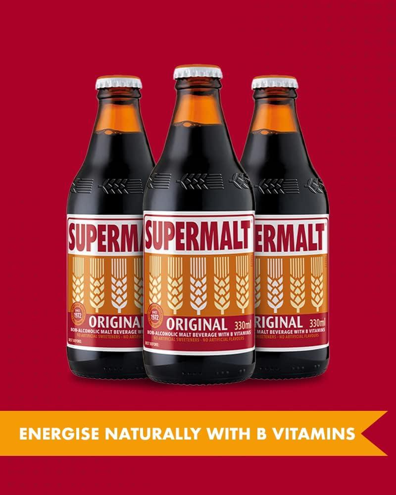 SUPERMALT | Original Flavour Malt Drink | Alcohol Free| Premium Malt ...