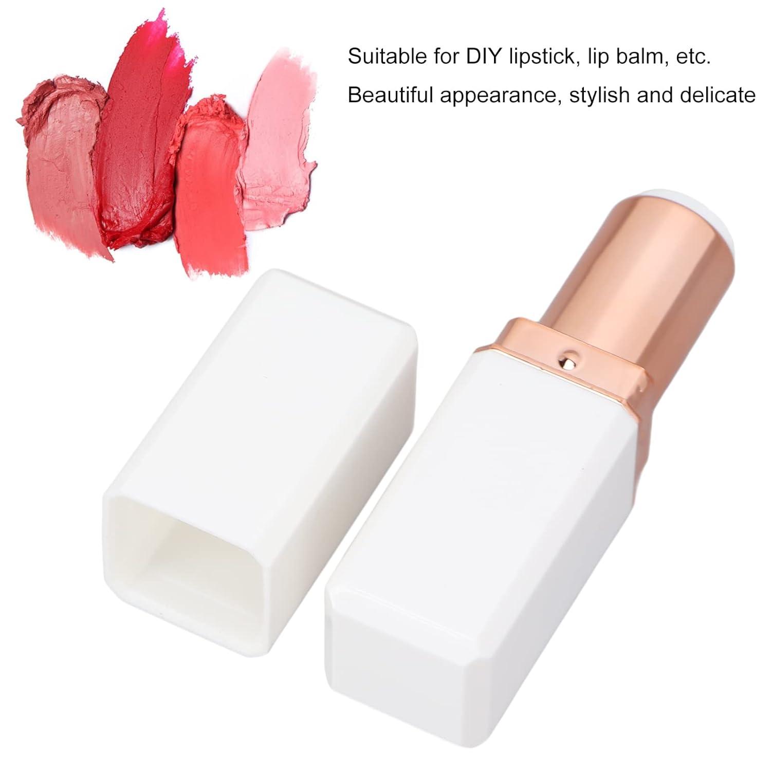 10 Refillable Empty Lipstick Tubes - DIY Lip Balm & Cosmetic Sample ...
