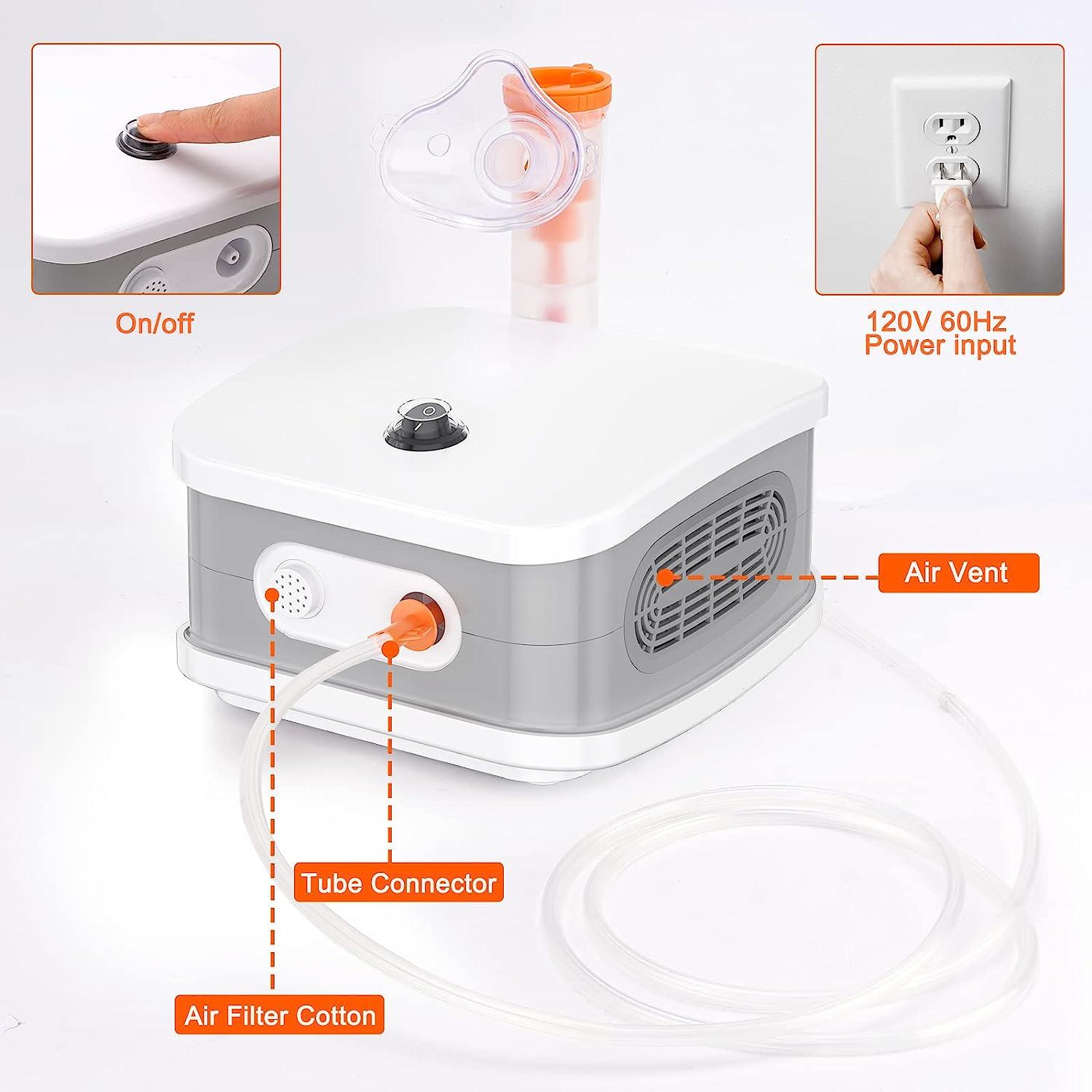 Portable Nebulizer Machine for Adults and Kids - Desktop Asthma Steam ...