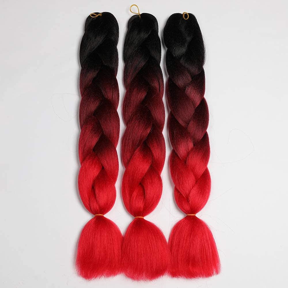 Shop Showjarlly Kanecalon Hair Braids Extension - Ombre Jumbo Braid 24 ...