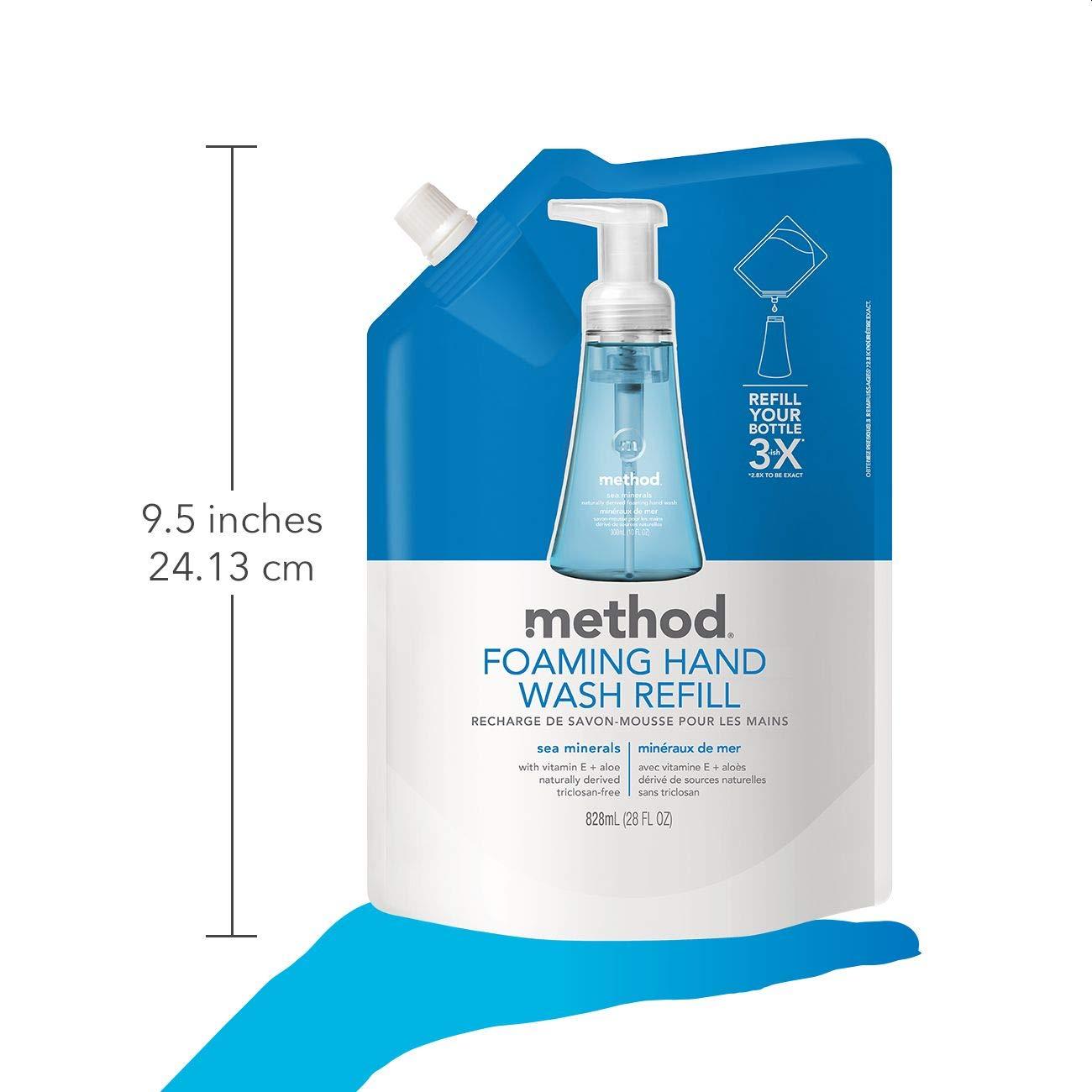 Method Foaming Hand Wash Refill Pouch - Sea Minerals - 28 Fl Oz (Pack ...