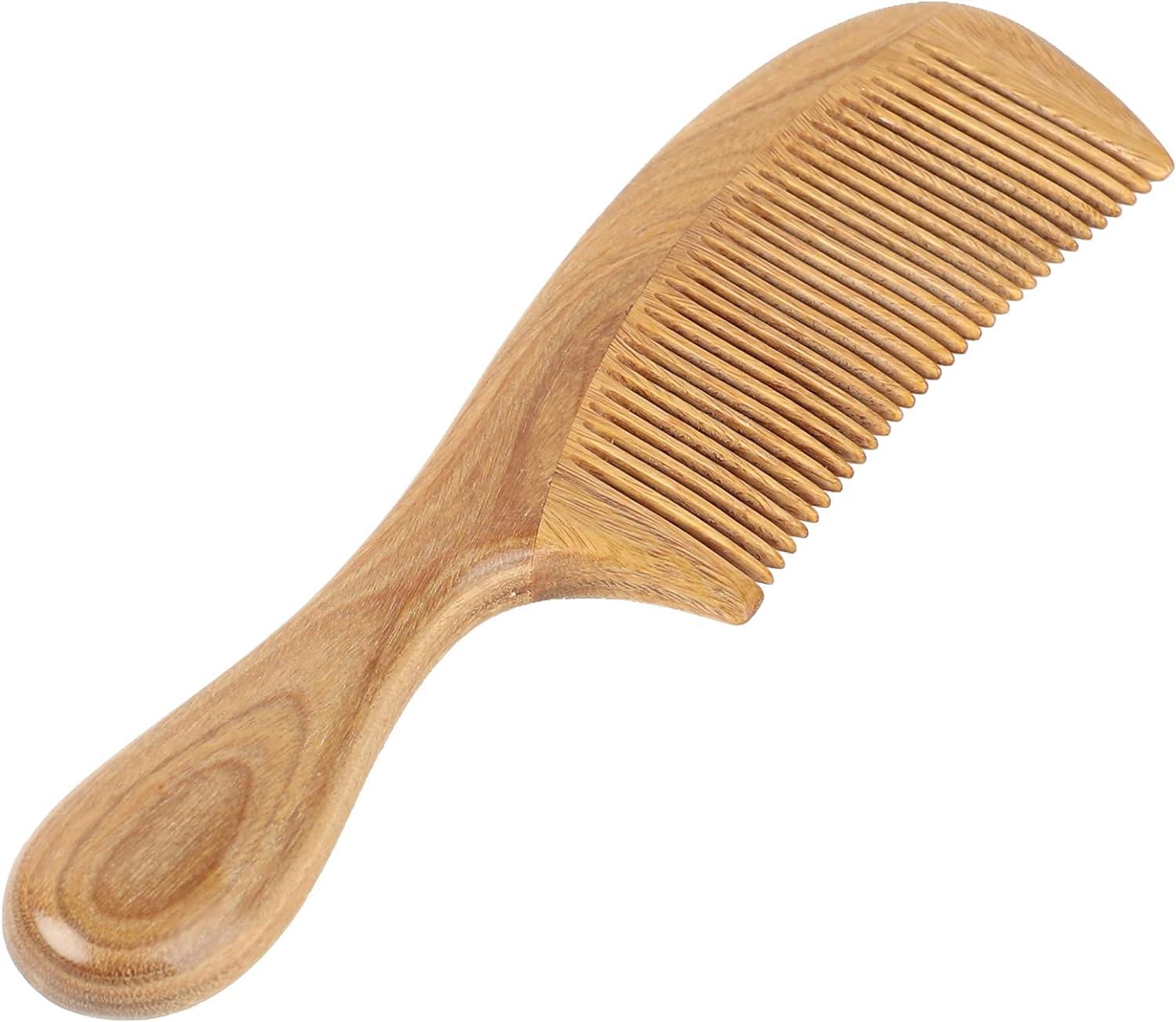 Onedor Handcrafted Green Sandalwood Fine Tooth Comb - Natural Anti ...