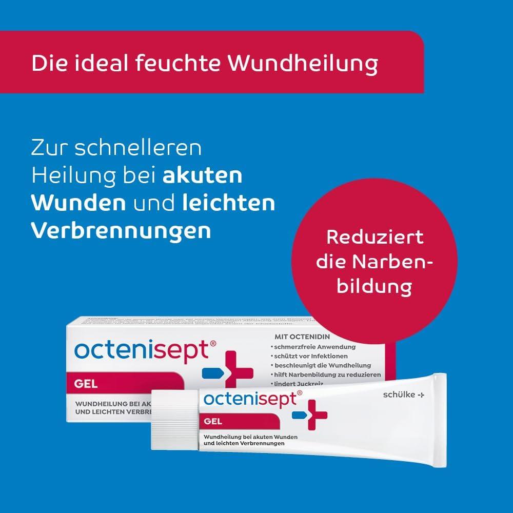 Octenisept Gel - Fast Healing Wound Gel for Acute Wounds & Burns | Pain ...